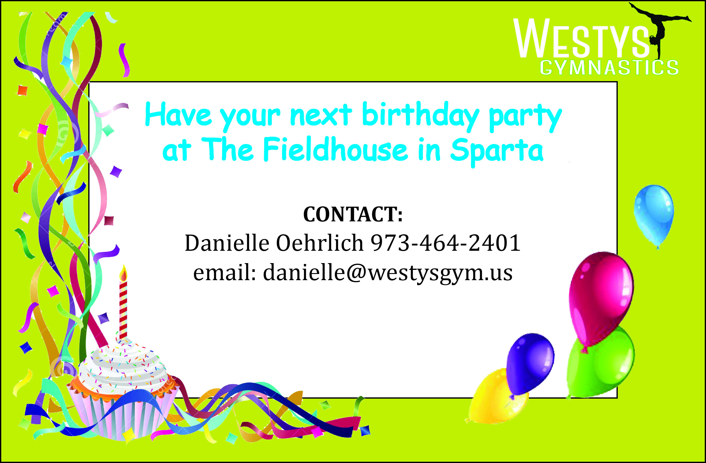 Westys Gymnastics - BIRTHDAY PARTIES AT THE FIELDHOUSE